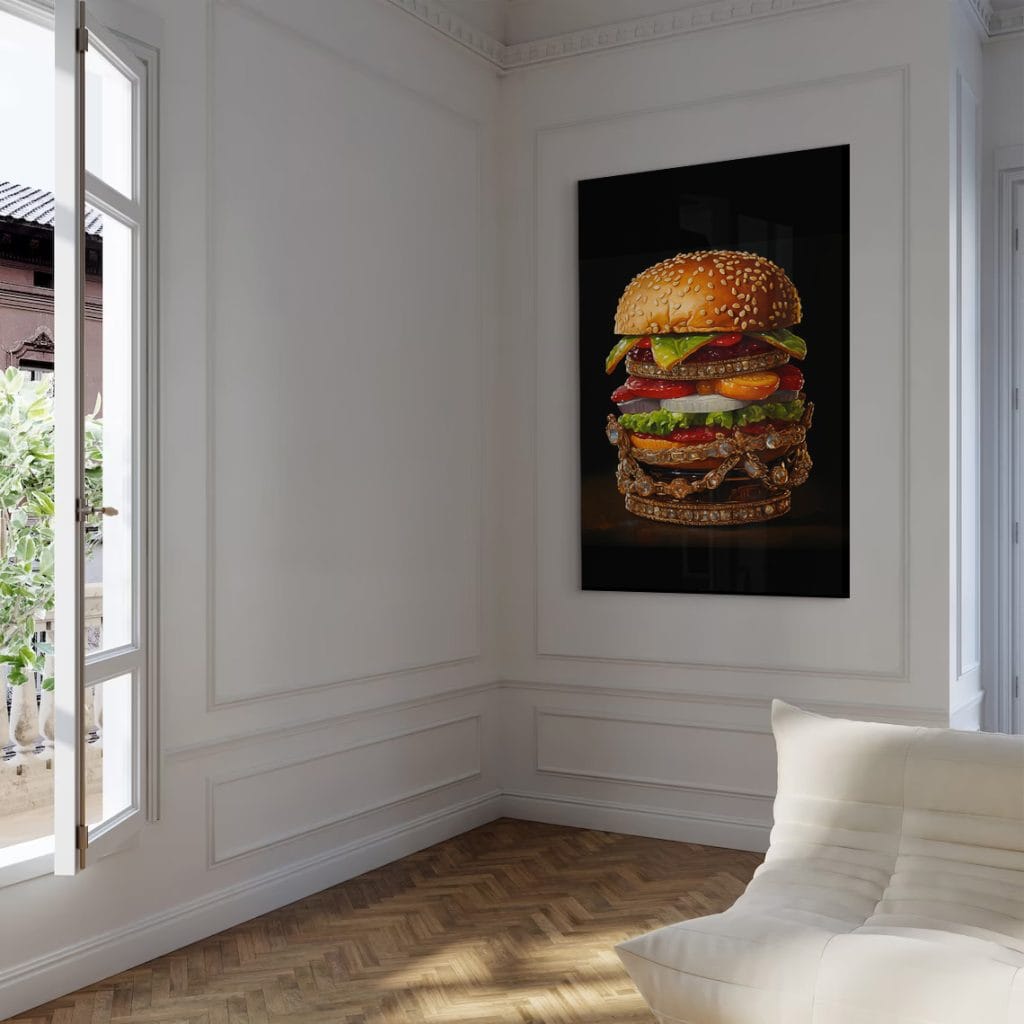 Burger Bling plexiglas schilderij » XCLUSSO