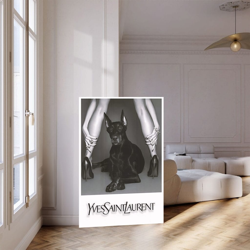YSL Dog plexiglas schilderij » XCLUSSO
