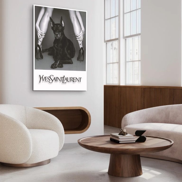 YSL Dog plexiglas schilderij » XCLUSSO