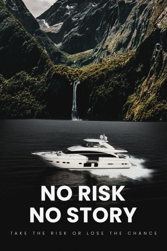 No risk, No story plexiglas schilderij » XCLUSSO