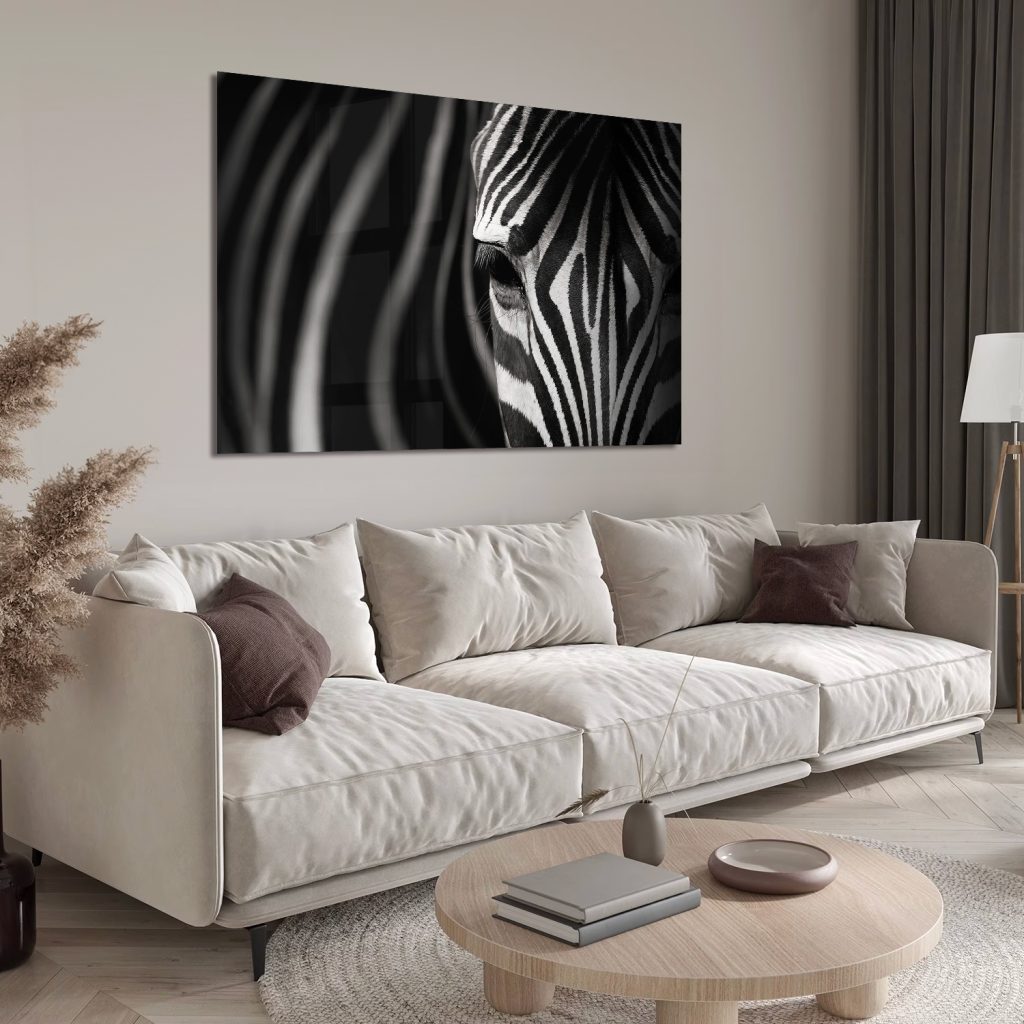 Zebra Focus plexiglas schilderij » XCLUSSO